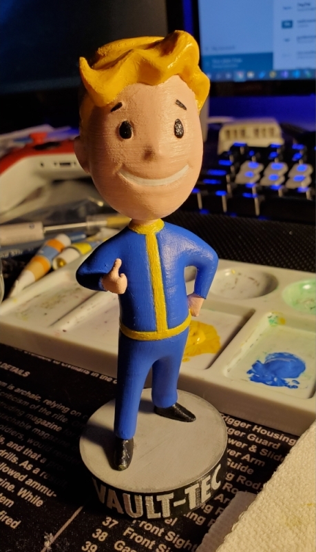 Fallout Vault Boy Charisma Bobblehead por Jargs | Descargar modelo STL ...