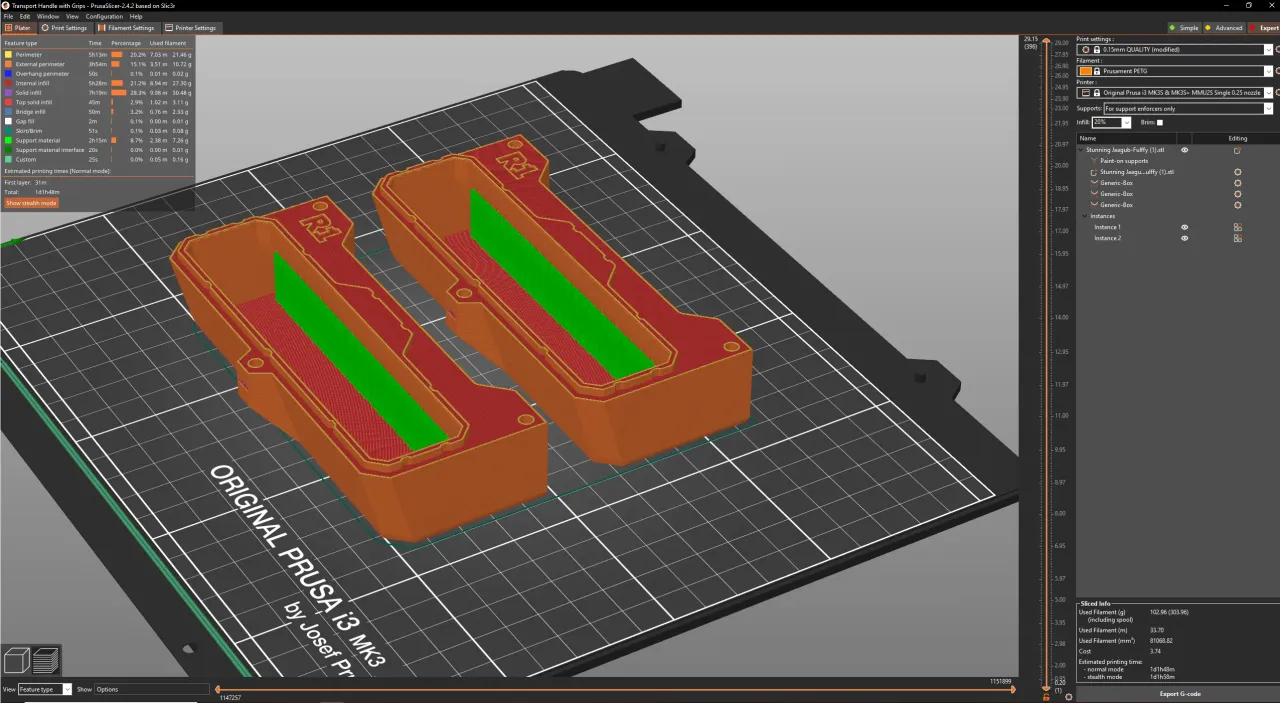 Transport Handle with Grips by Andy26 | Download free STL model ...