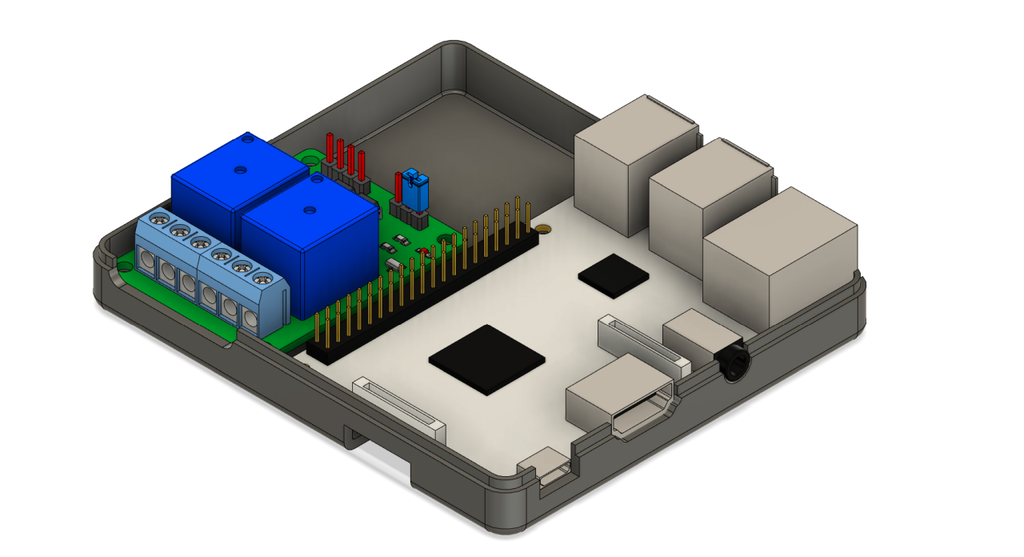 Case for Raspberry Pi 3 B & Sainsmart 2-Channel Relay Module by mephij | Download free STL model ...