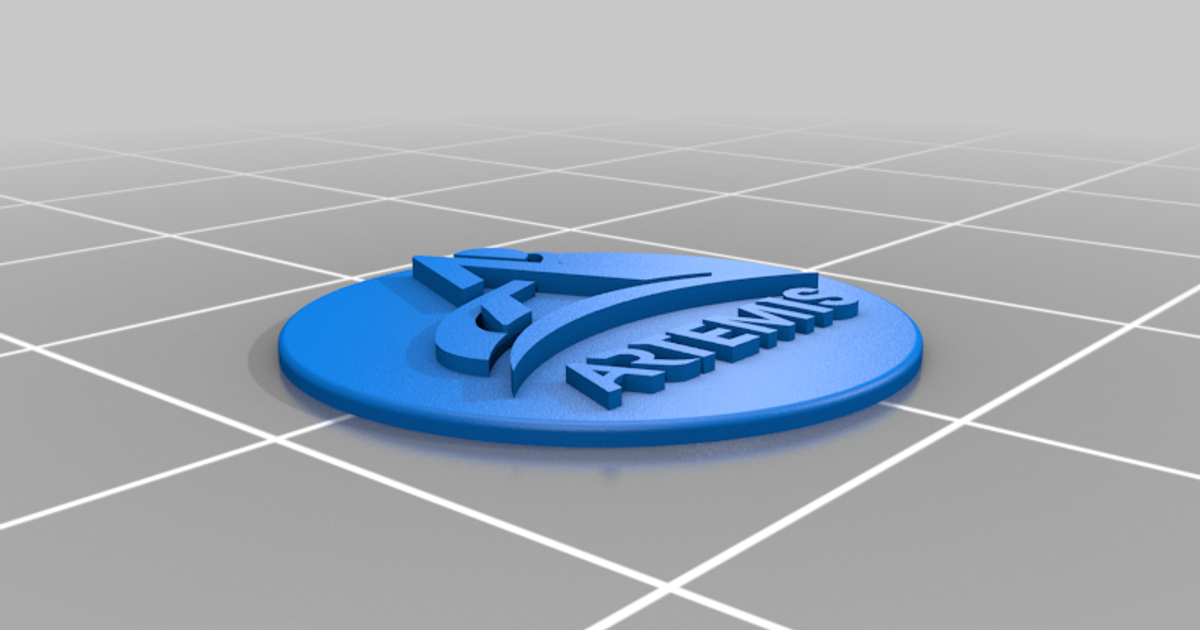 Nasa Artemis program logo by Riccardo | Download free STL model ...