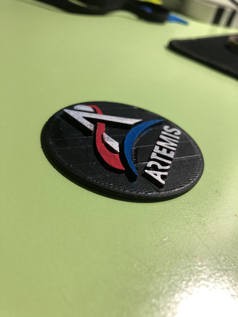 Nasa Artemis program logo by Riccardo | Download free STL model ...