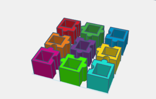 Connectable Puzzle-Style Storage Boxes by KangarooKazoo | Download free ...