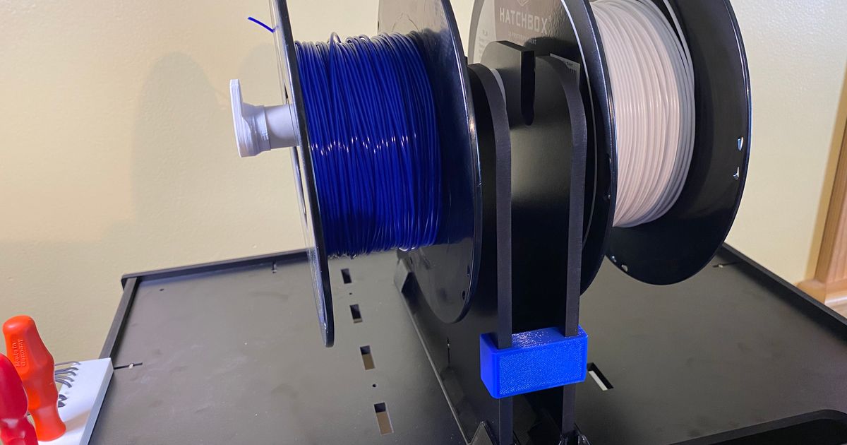 Printed Solid Enclosure - Modified (Dual) Spool Holder by Cowwolfe ...