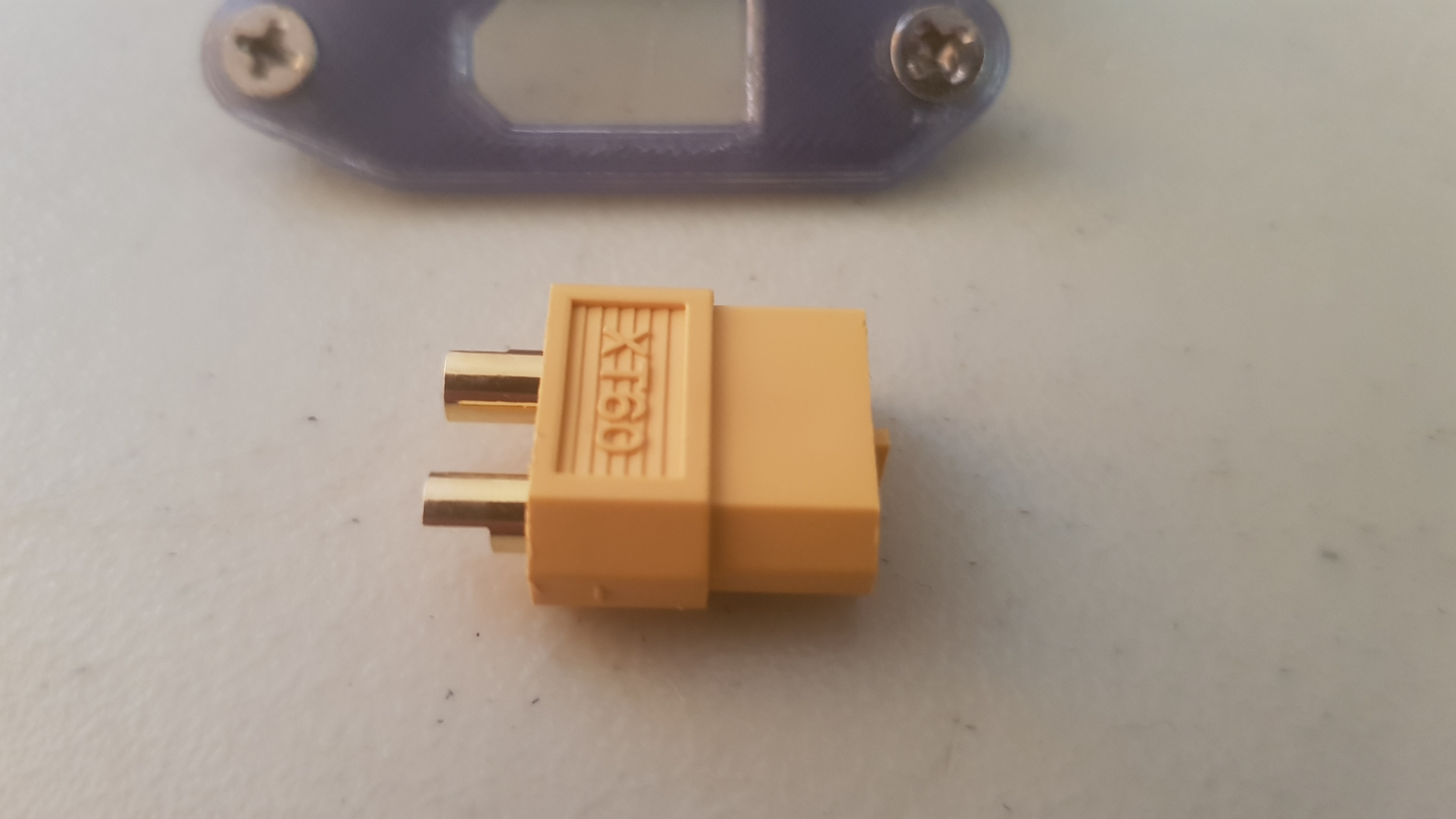 XT60 Male Panel Mount Socket by Helinutter | Download free STL model ...