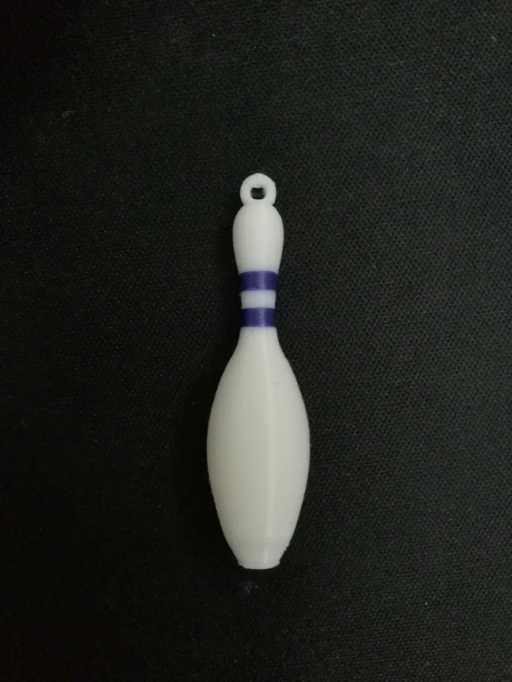 Bowling pin keychain by dca_prints | Download free STL model ...