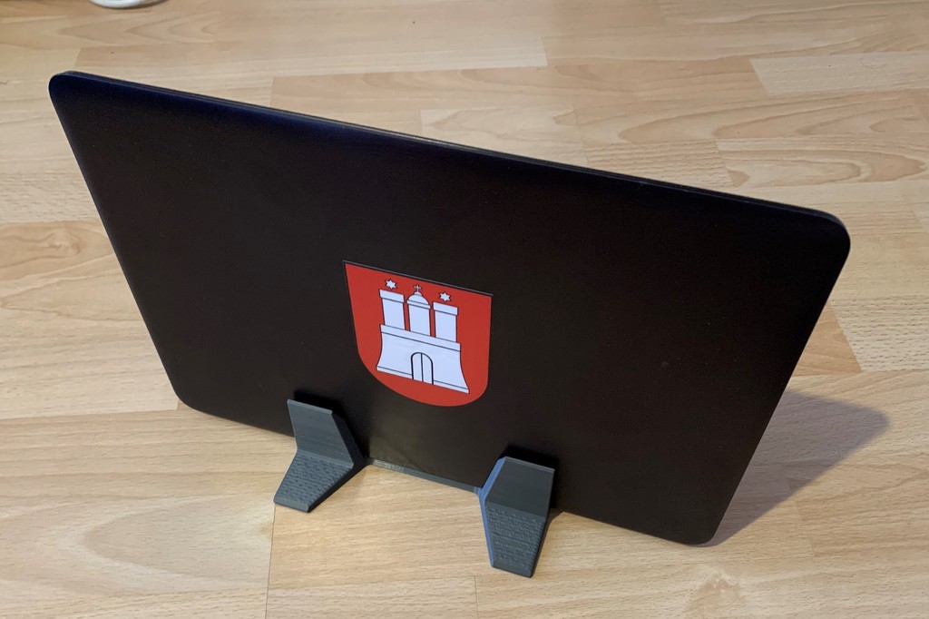 Vertical Laptop stand by Jurloo | Download free STL model | Printables.com