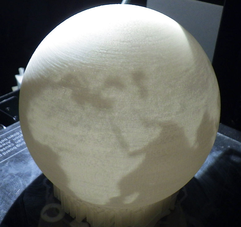 Geodesic Spherical Lithophane by uwezi | Download free STL model ...
