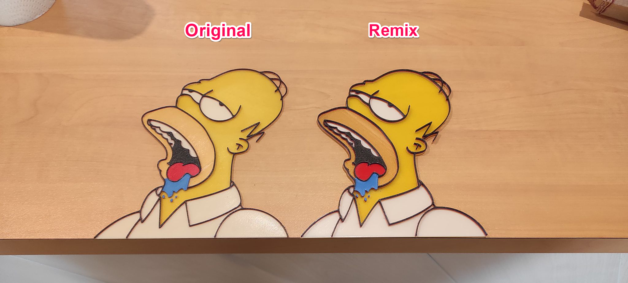 Homer Simpson Single Colour (layers doubled) by Allan Fonroques 🚀 ...