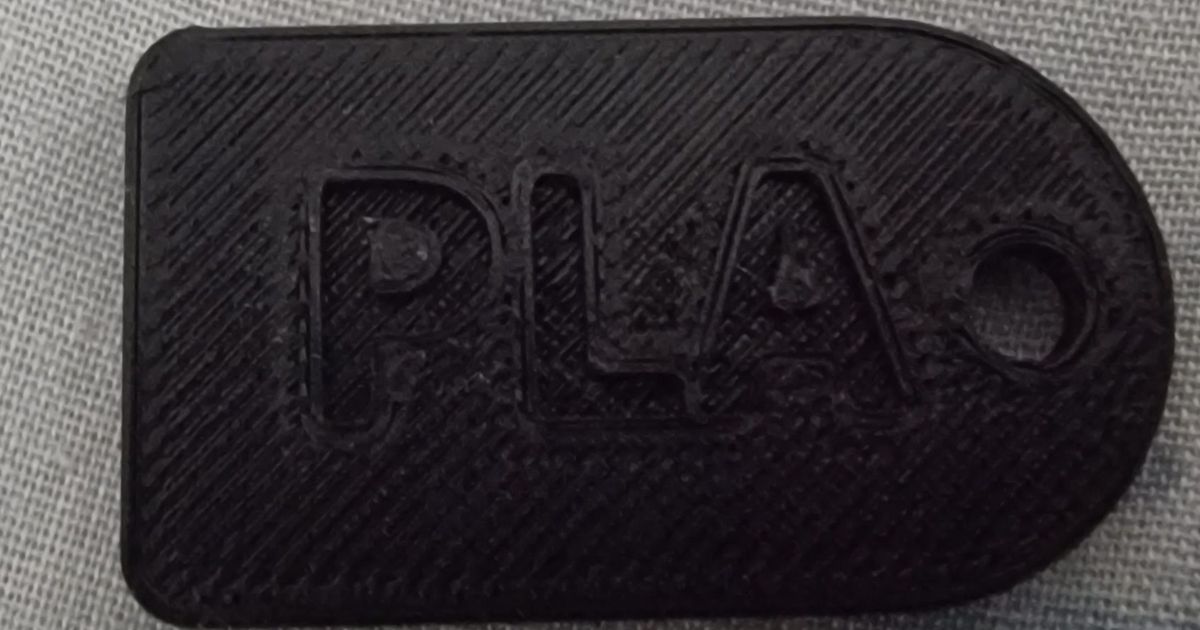 Filament tag with PLA text by mfraz74 | Download free STL model ...