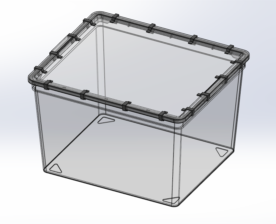 kis C Box cube 27L cover clamp by vajo | Download free STL model ...