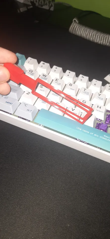 Keycap puller that won't scratch your keycaps by Nikoraasu | Download ...