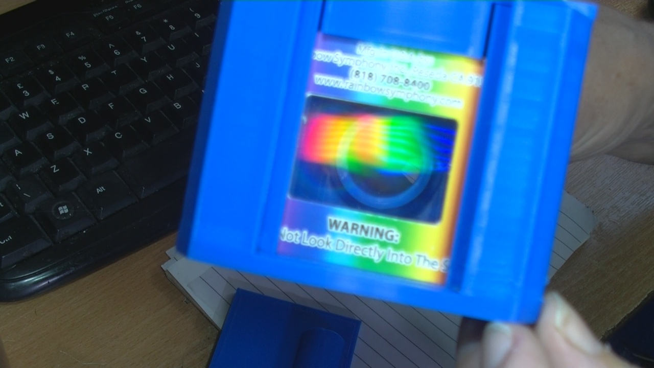 Diffraction Grating Viewer, Diffraction Grating Holder by 3D Try Outs | Download free STL model ...