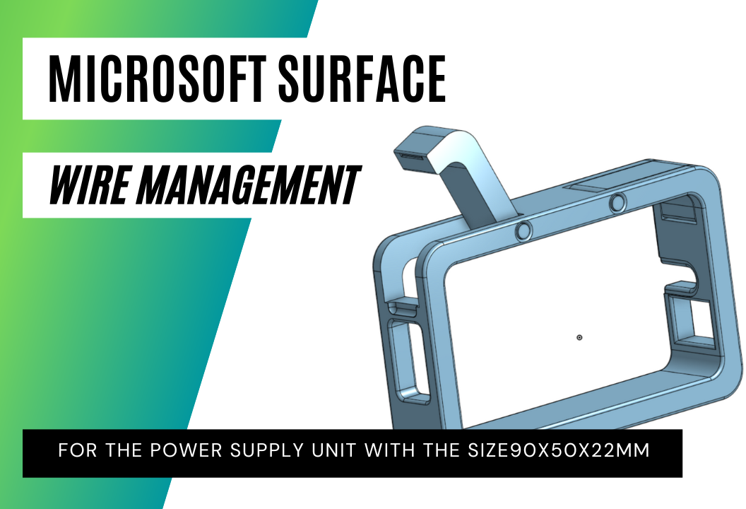Microsoft Surface Wire Management by SuperIgel | Download free STL ...