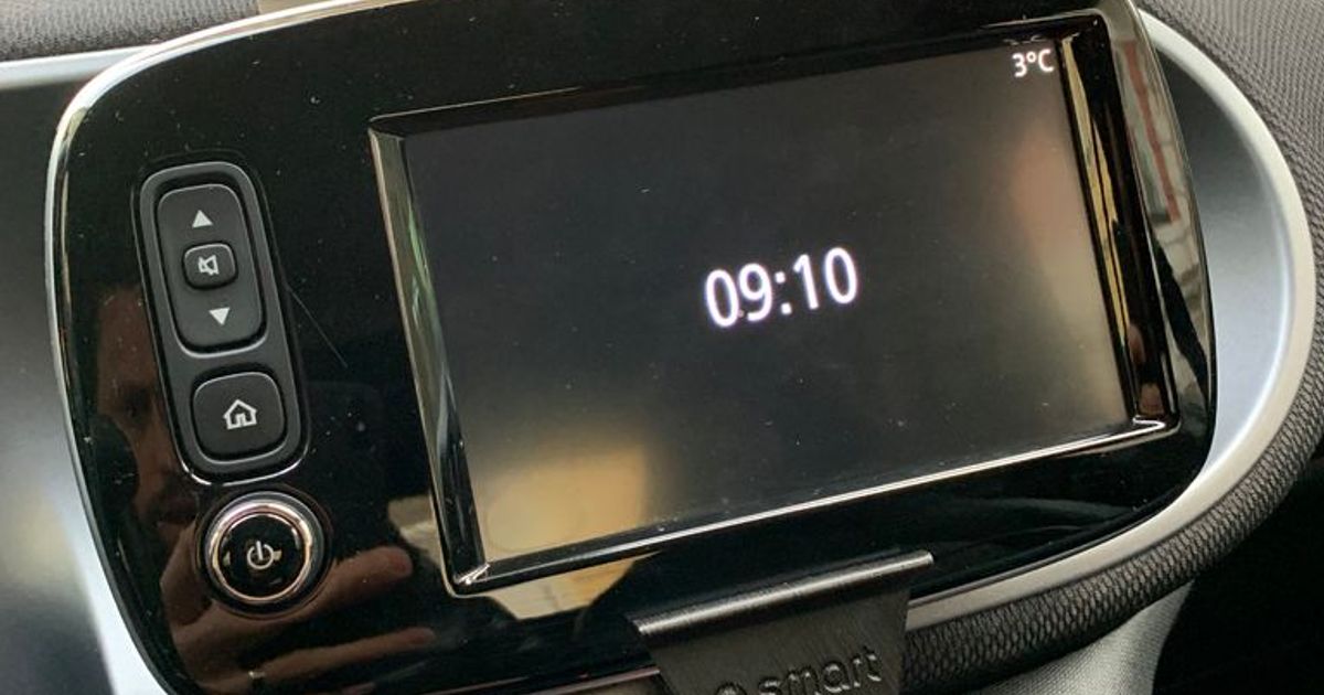 Smart car (ForTwo 453) iPhone XS holder by Johny69 | Download free STL ...