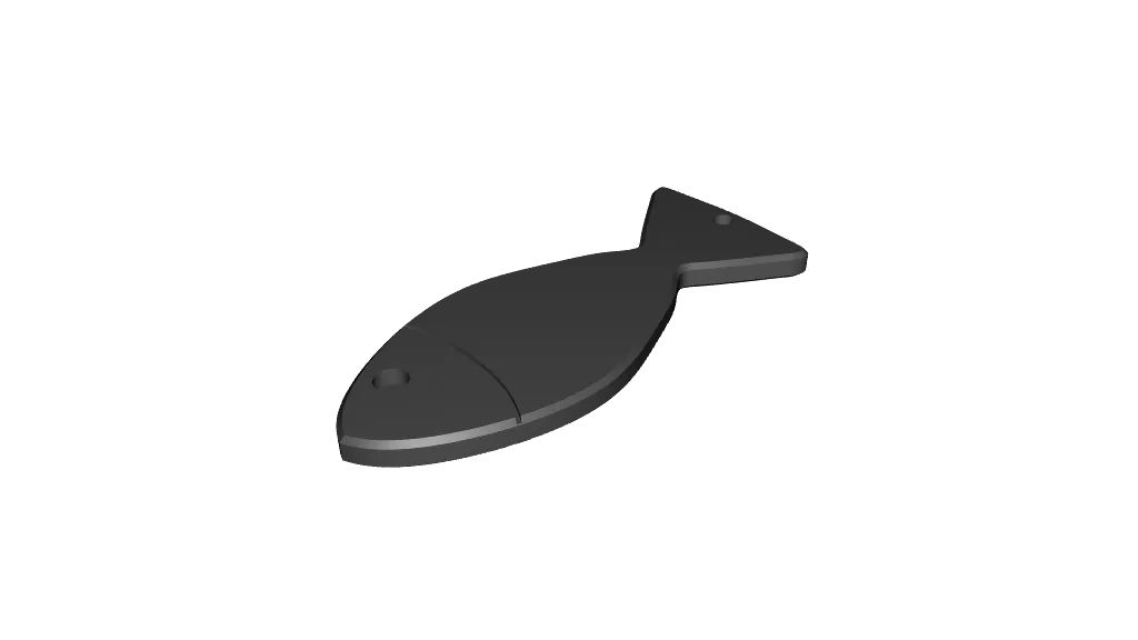 KeyRing Fisch by schl3nk3 | Download free STL model | Printables.com