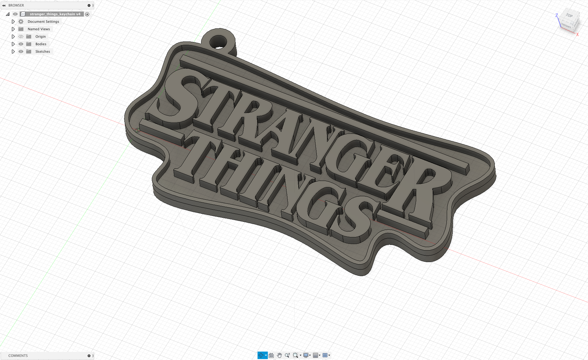 Stranger Things - keychain by PiMu_PL | Download free STL model ...