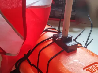 flag stand for baywatch buoy by nickrabou | Download free STL model ...