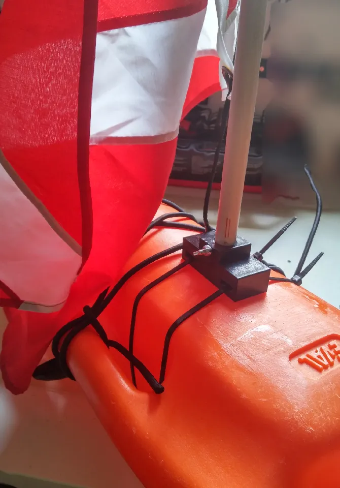 flag stand for baywatch buoy by nickrabou | Download free STL model ...