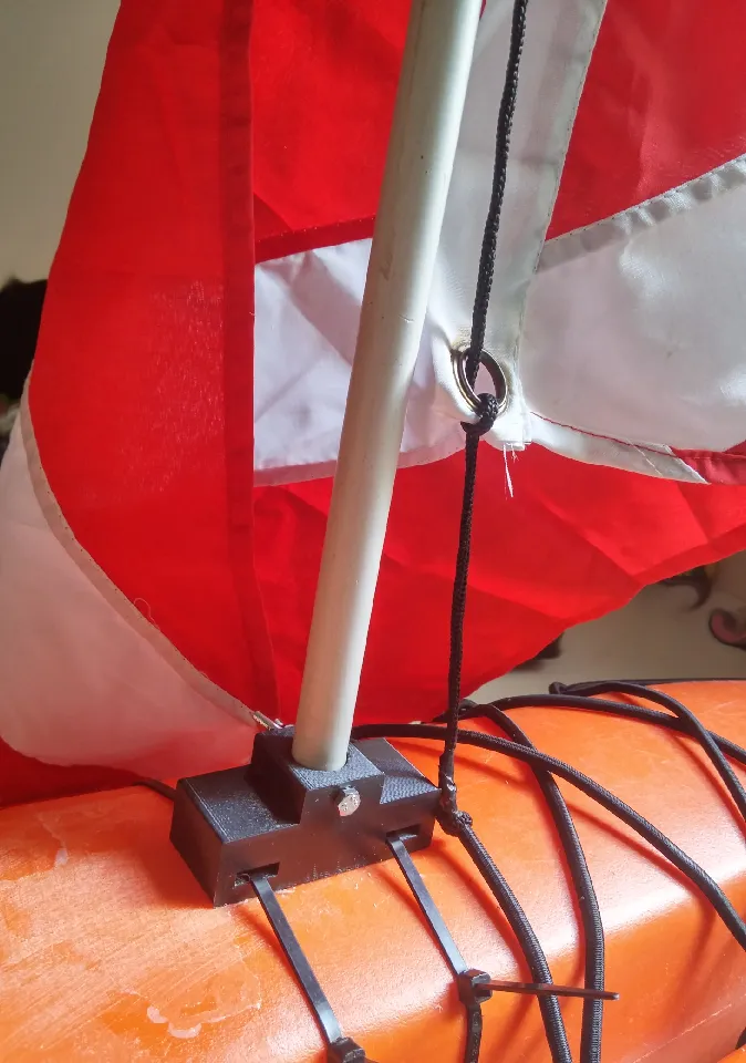 flag stand for baywatch buoy by nickrabou | Download free STL model ...