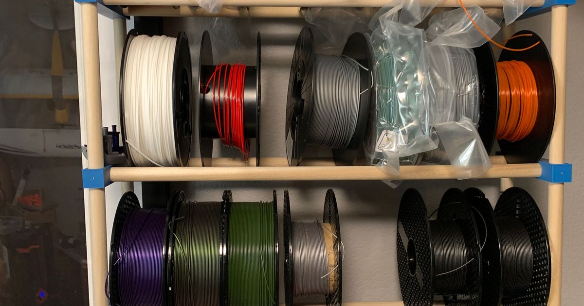 Filament Shelf using dowels by DocPO | Download free STL model ...