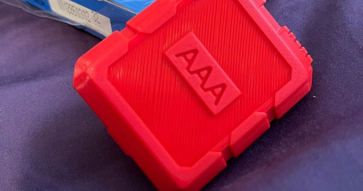 AAA Battery box 4 print in place (contest entry) by Epicxxxx | Download ...