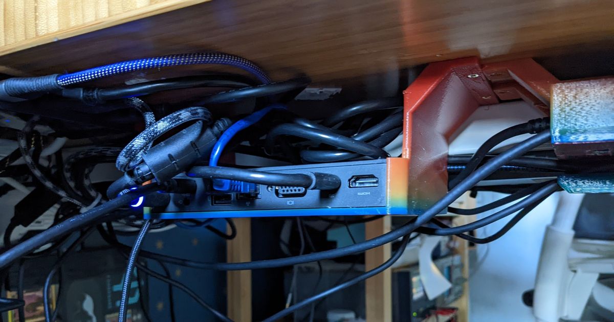 Dell WD15 Dock Mounting Bracket by electricyoshi | Download free STL ...