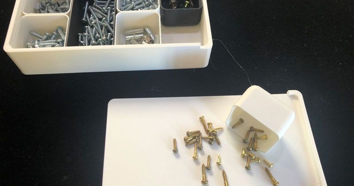 Small Parts Box with removable bins by Netfool | Download free STL ...