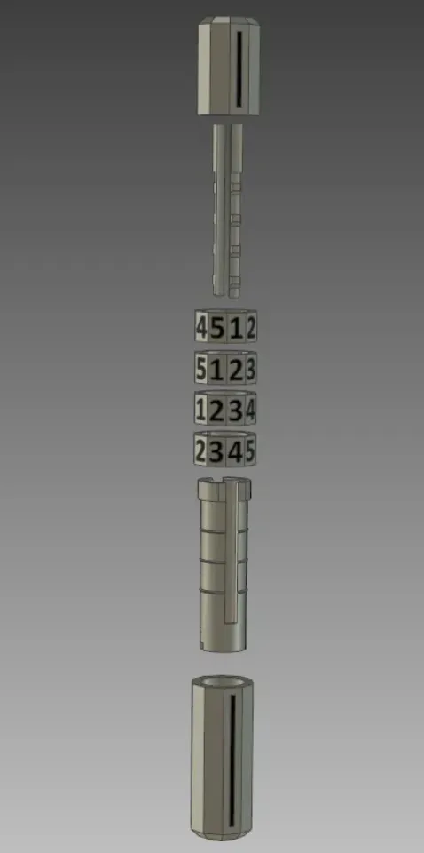 Cryptex fountain pen case by dziobu | Download free STL model ...