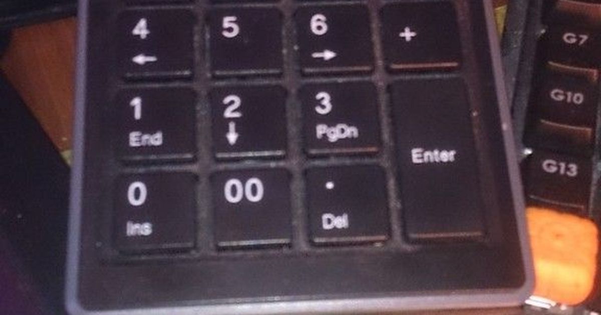 Number Keyboard Stand by SmileyFace28 | Download free STL model ...