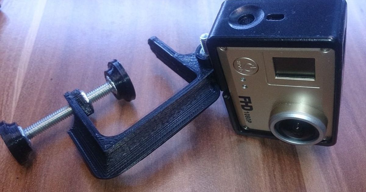 Go Pro desk holder by SmileyFace28 | Download free STL model ...