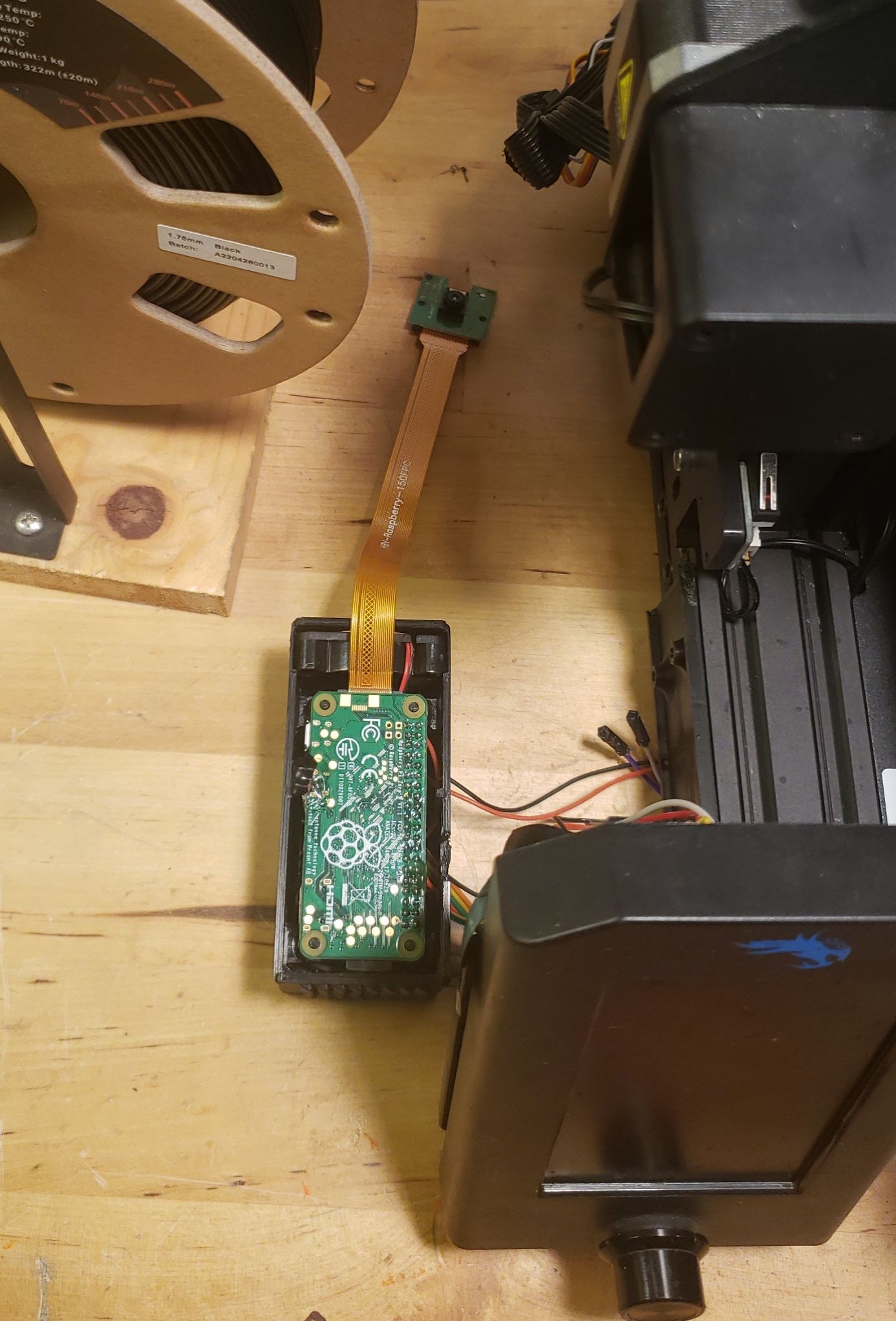 RPi Zero W Enclosure for Klipper on Creality ender cr, Anycubic vyper ...