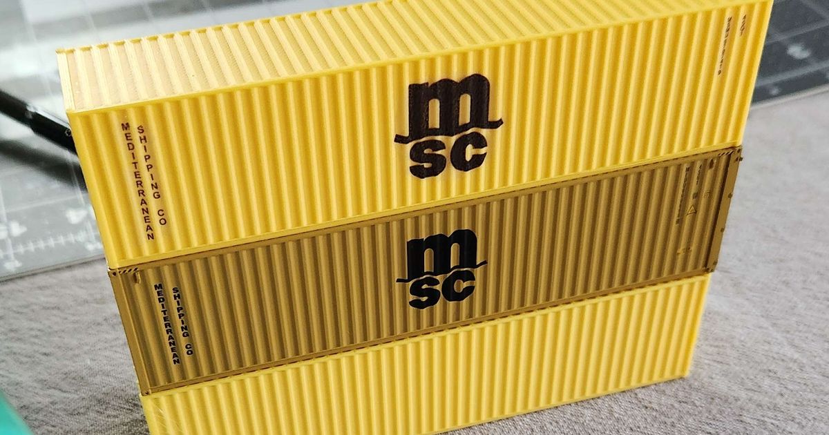 Intermodal Shipping Container by Borgen Models | Download free STL ...