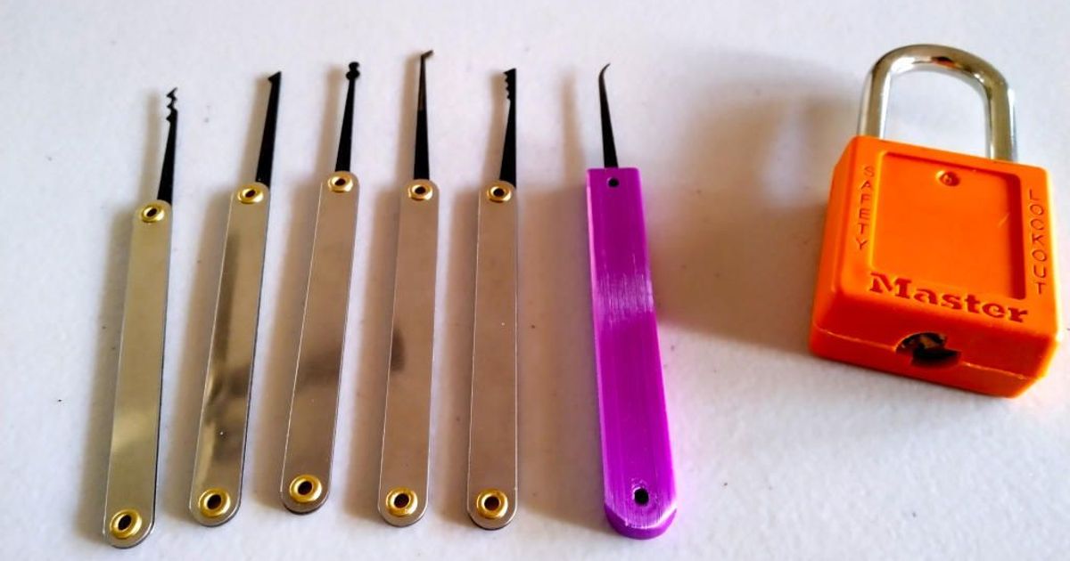 Lock pick handle by Gael Lafond | Download free STL model | Printables.com