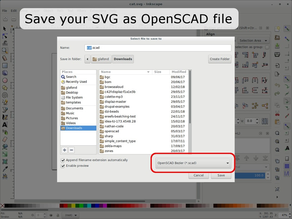 SVG to OpenSCAD Bezier - InkScape extension by Gael Lafond | Download ...