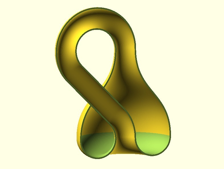 Customisable Klein bottle (OpenSCAD) by Gael Lafond | Download free STL ...
