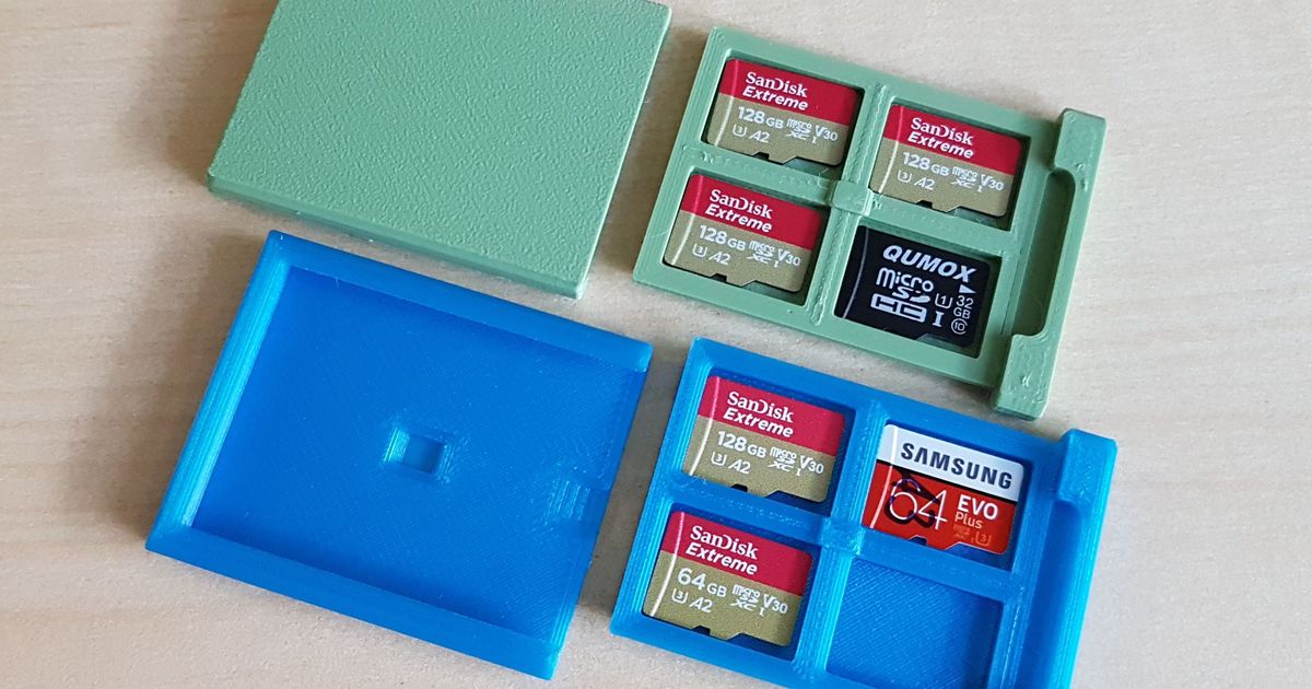 Micro SD card carrier - ultra compact, snap-fit by HD_Creator ...