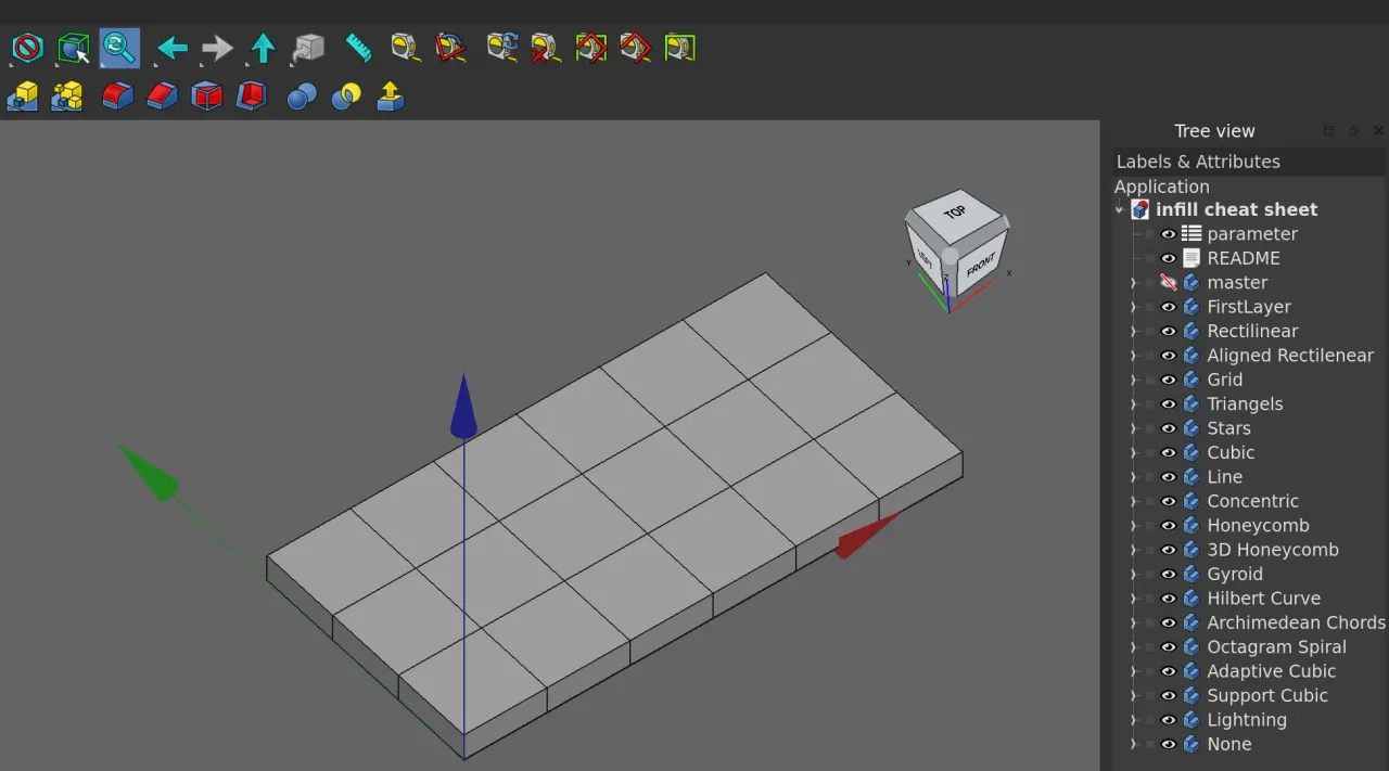 infill cheat sheet by yahbluez | Download free STL model | Printables.com