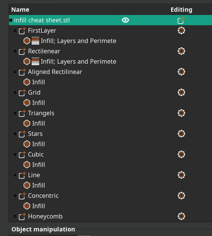infill cheat sheet by yahbluez | Download free STL model | Printables.com