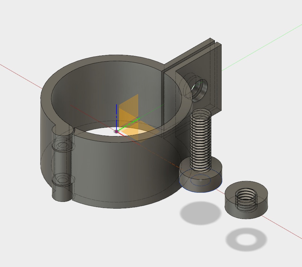Fully 3D Printed Hinged Clamp With Source by jdriscoll | Download free ...