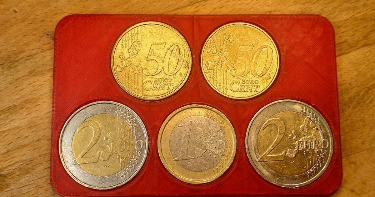 Coin Holder that fits in a card-only wallet by hn3000 | Download free ...