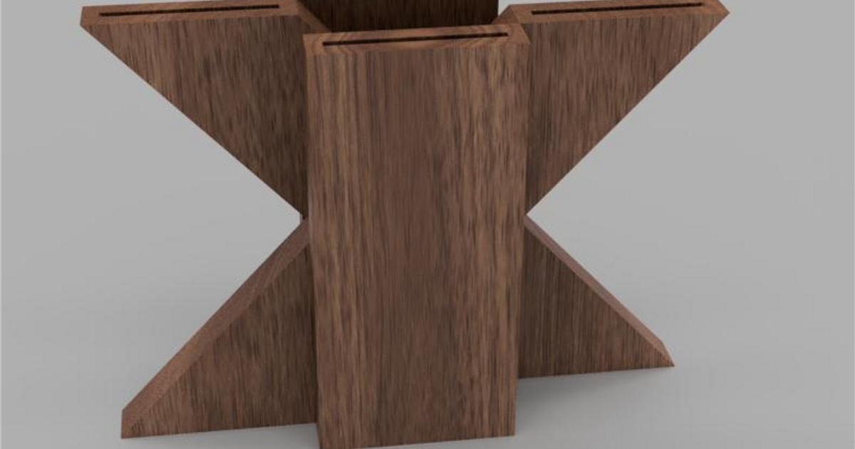 X-shape knife holder by dove Lee | Download free STL model | Printables.com