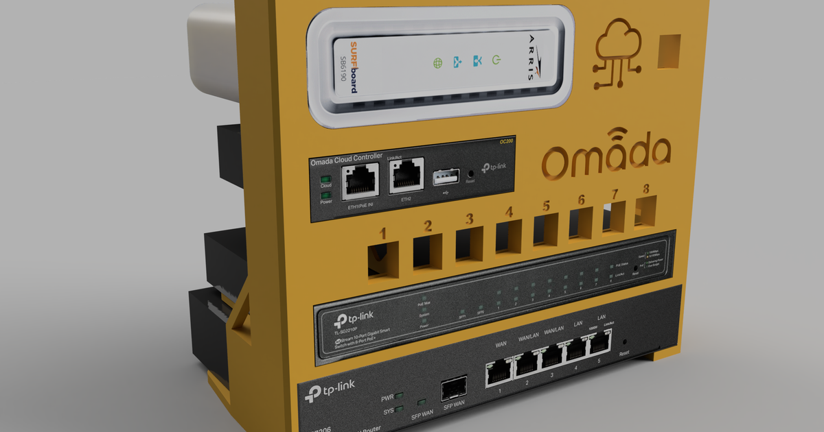 Omada Network Rack by Nick Largent | Download free STL model ...