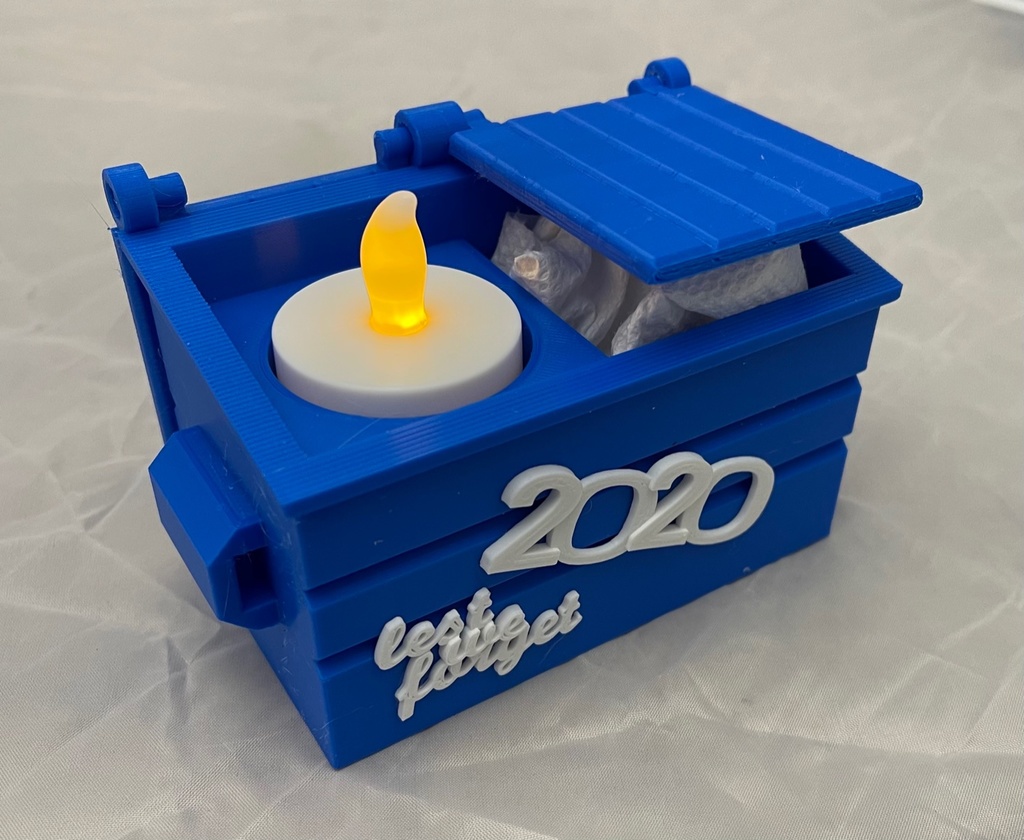 Desktop Dumpster Fire (2020 Commemorative Tea Light) by Bird2Brain ...