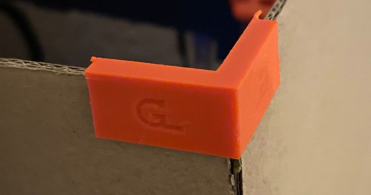 Corner reinforcement for corrugated cardboard box by GeertL | Download ...