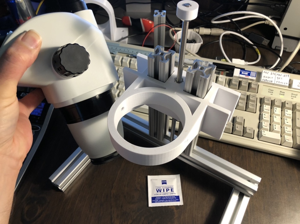 3-inch microscope mount and focuser by Myself | Download free STL model ...