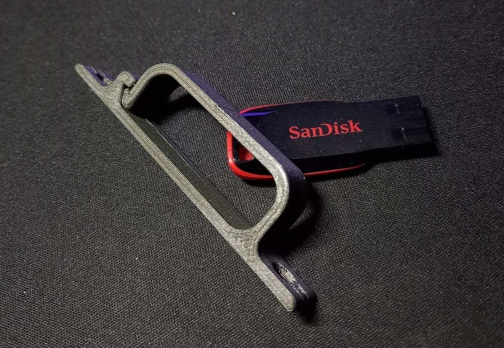 Under desk cable management hook by remizik | Download free STL model ...