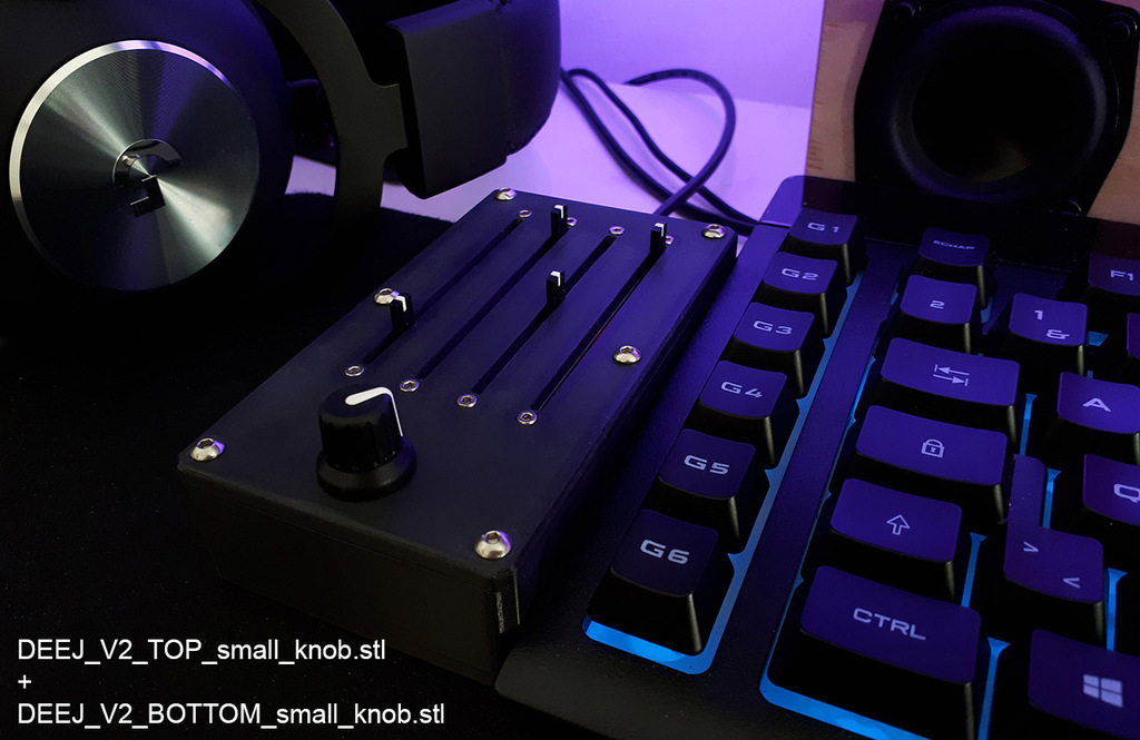Deej enclosure v2 von remizik | Kostenloses STL-Modell herunterladen ...