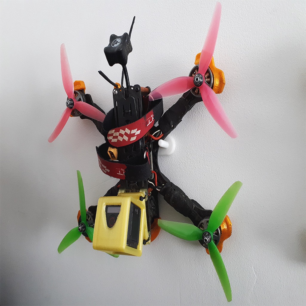 Wall mount for drone by remizik | Download free STL model | Printables.com
