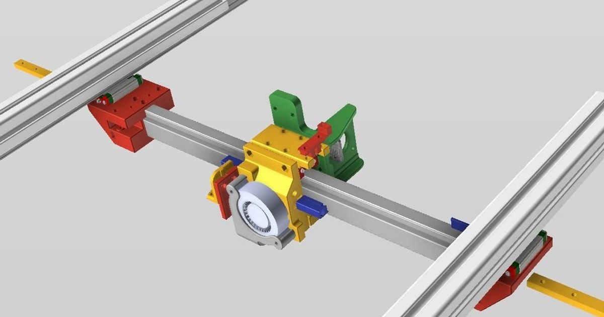 Rail MGN 12 sur XY Hypercube evolution by Fran27 | Download free STL model | Printables.com