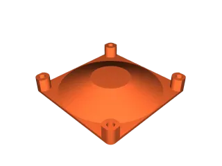 Enclosure Diffuser Deflector 80mm Fan by ParametricFab | Download free ...